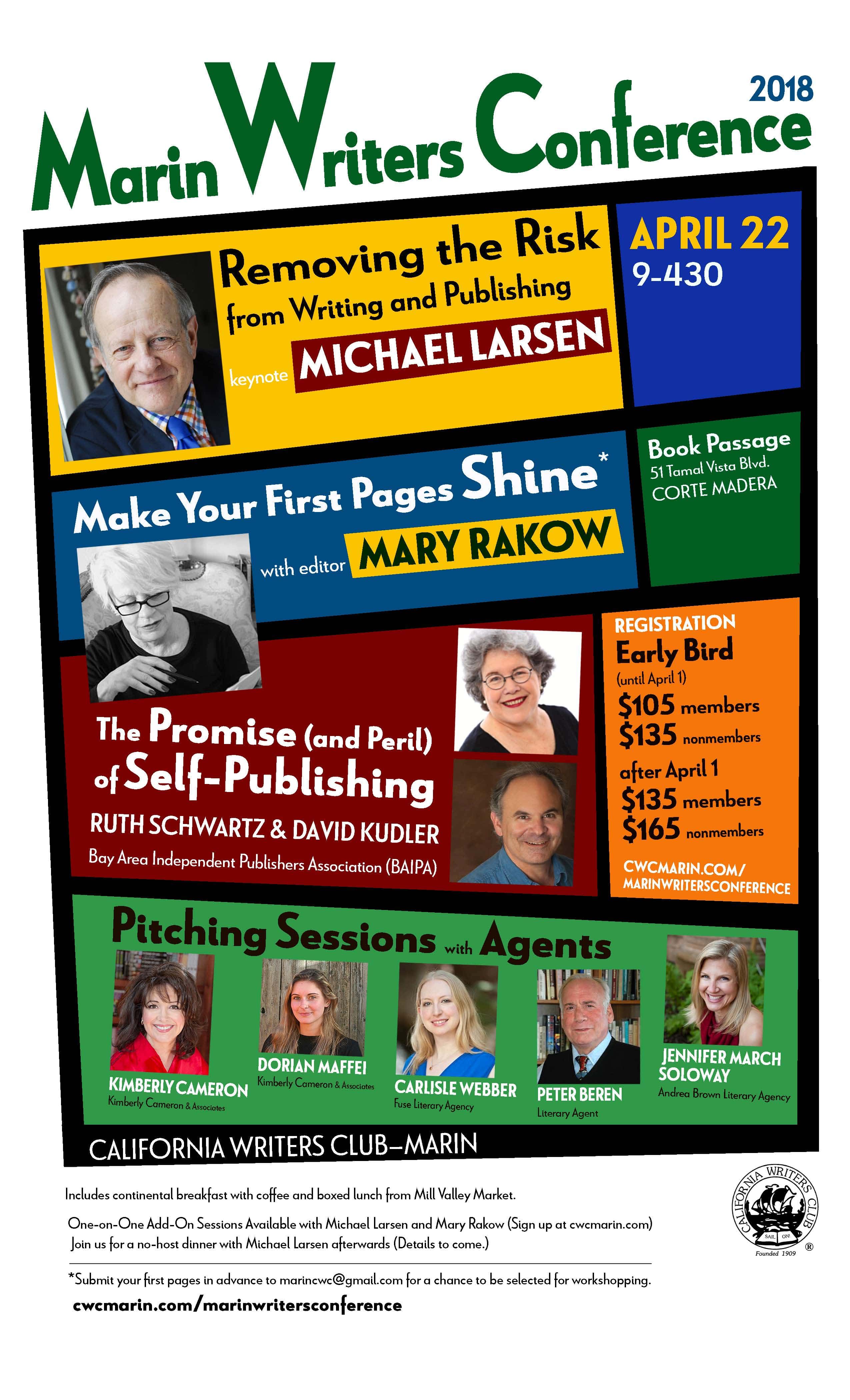 Marin Writers Conference — April 22 | California Writers Club Marin