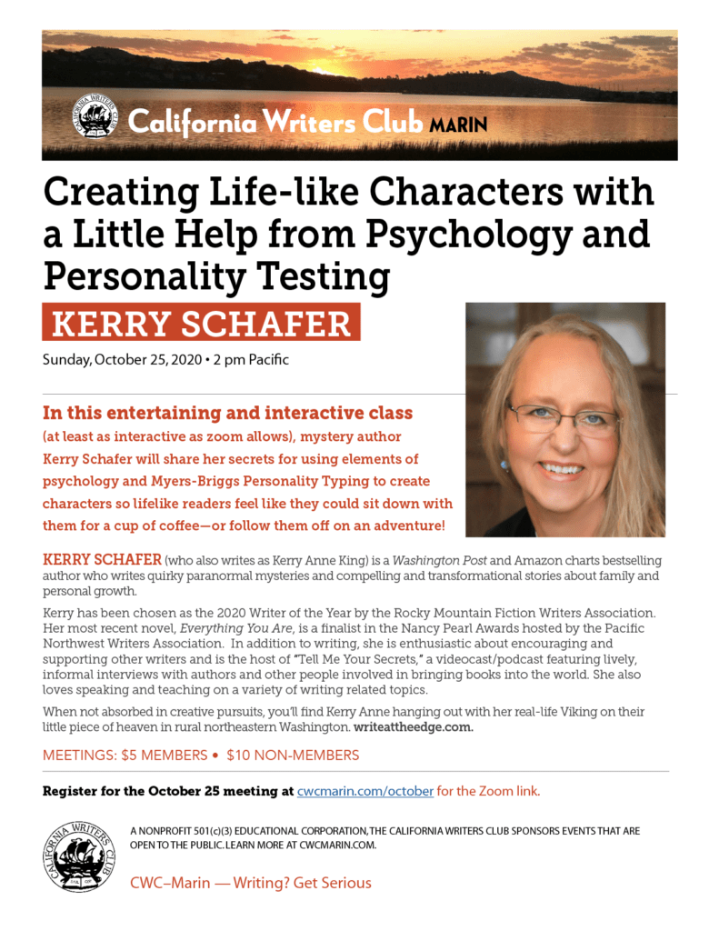 Join Us October 25 for Kerry Schafer on ‘Creating Life-like Characters ...